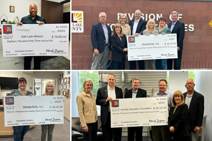 A closer look at First Utah Bank's 2023 charitable giving - First Utah Bank